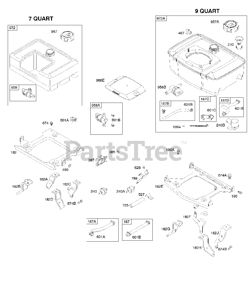 Briggs & Stratton 294447-1257-E1 - Briggs & Stratton Horizontal Engine ...