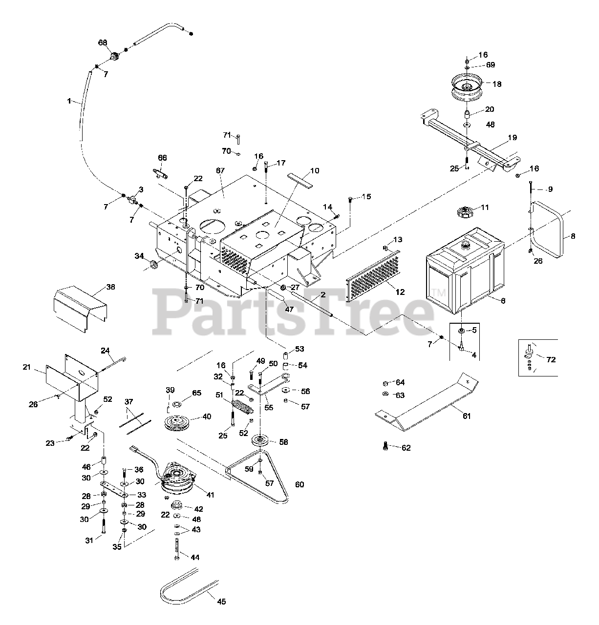 Exmark FMD604 - Exmark 60" Turf Ranger Front Mount Mower (SN: 370000 ...