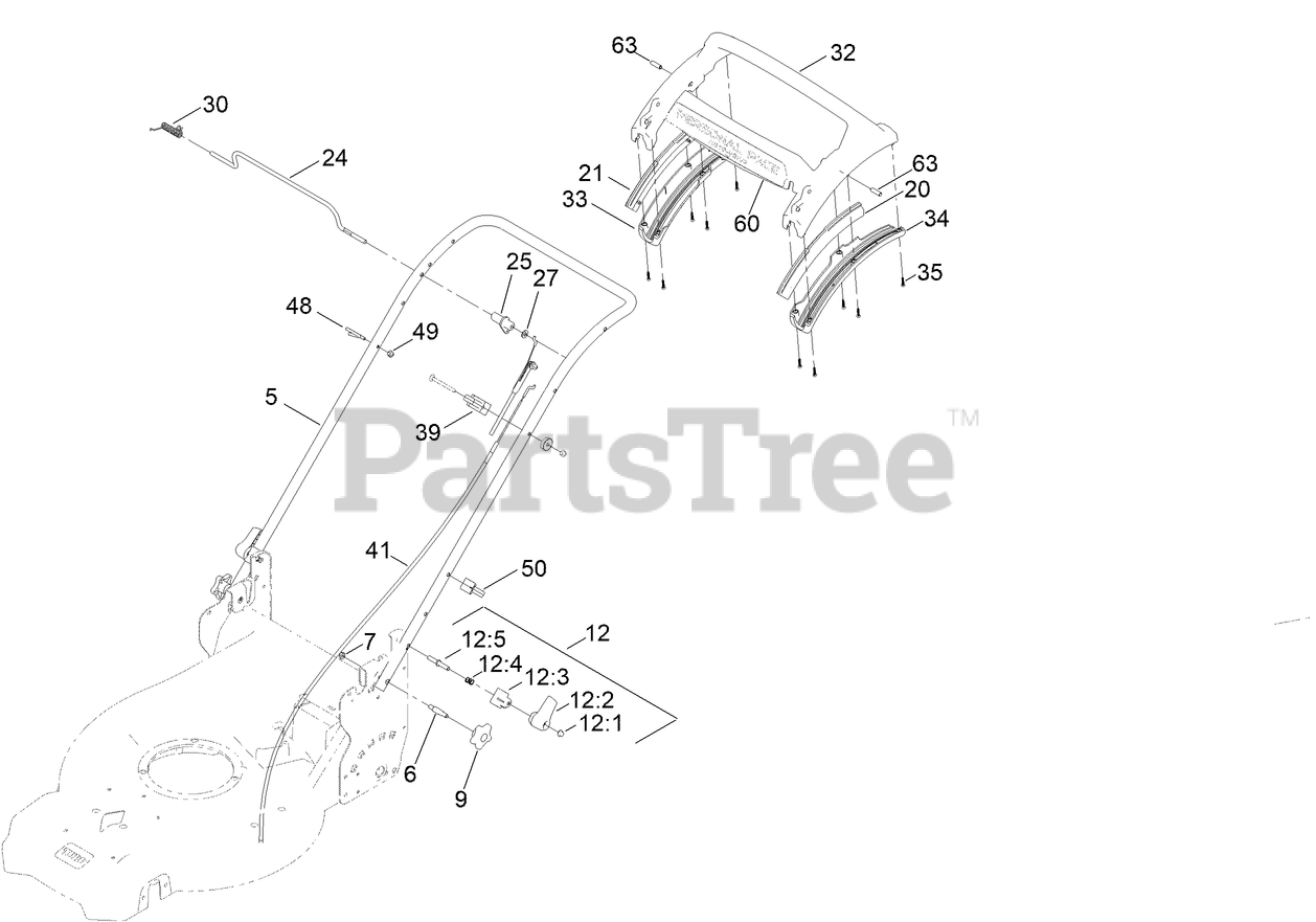 Toro 21563 - Toro 21" Super Recycler Walk-Behind Mower (SN: 412146709 ...