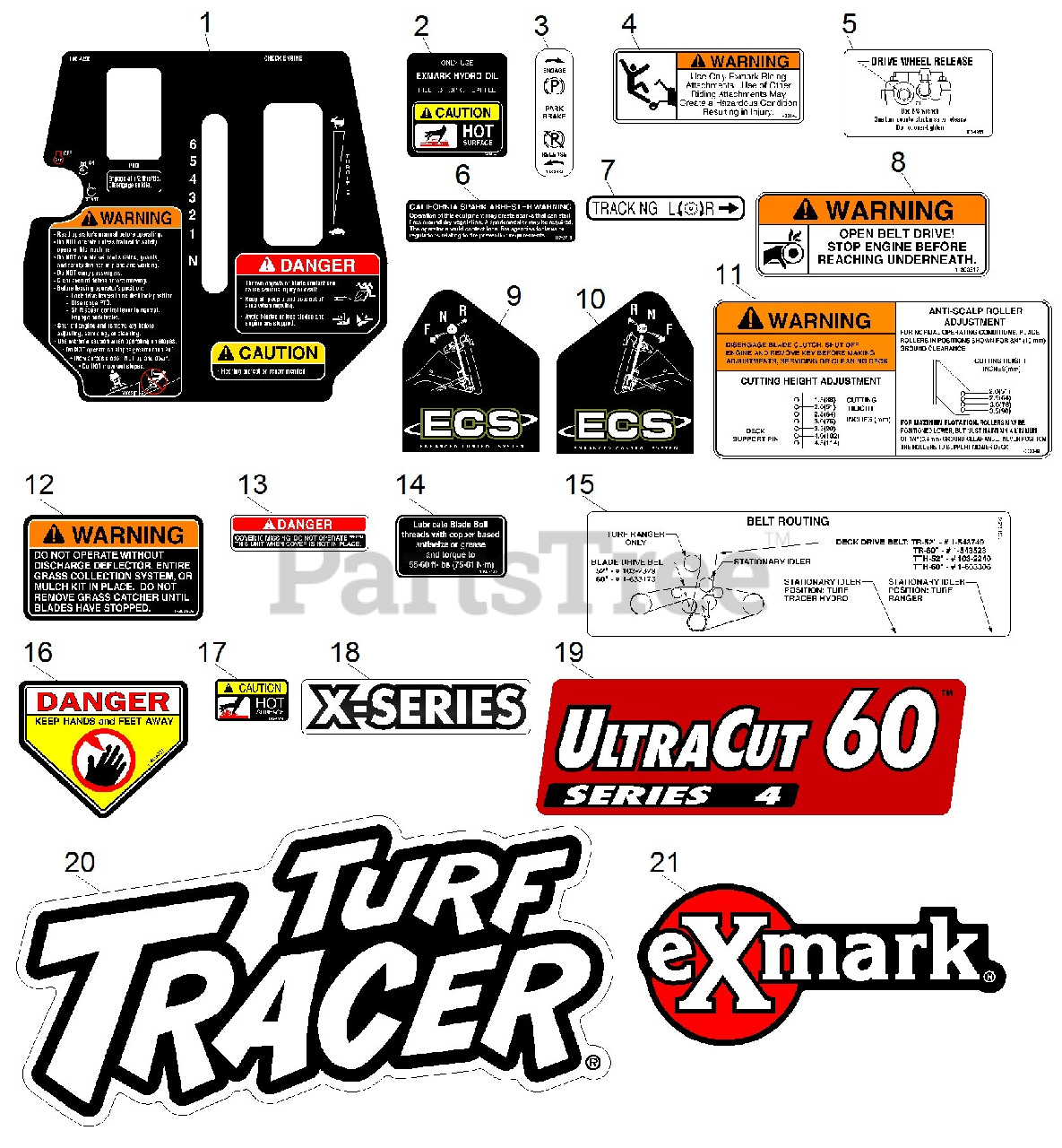 Exmark TTX650EKCE604N - Exmark 60" Turf Tracer X-Series Walk-Behind ...