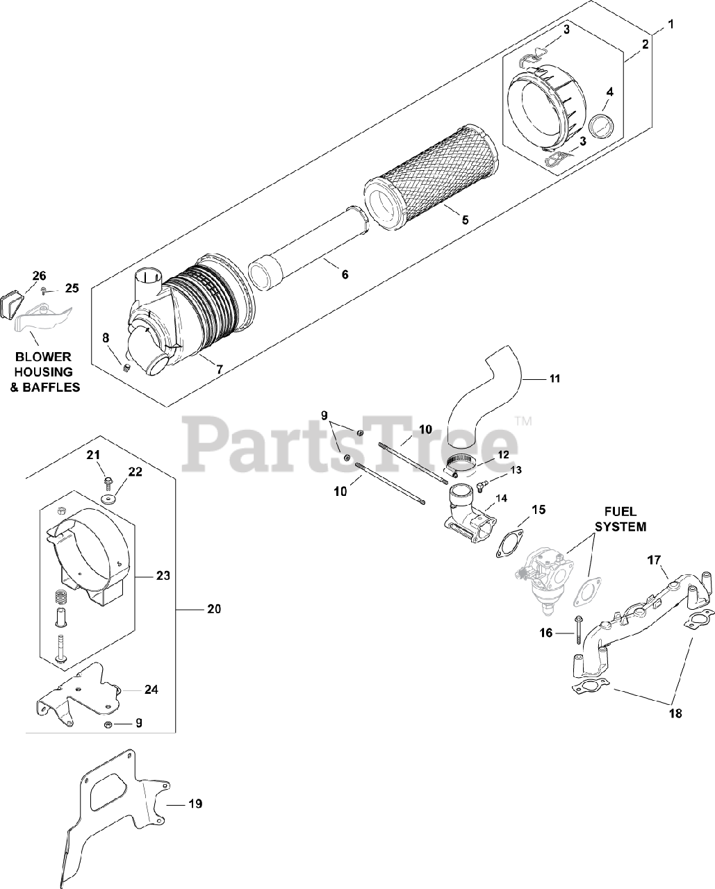Kohler CV740-0011 - Kohler Command PRO Engine, Made for Ariens, 25hp ...