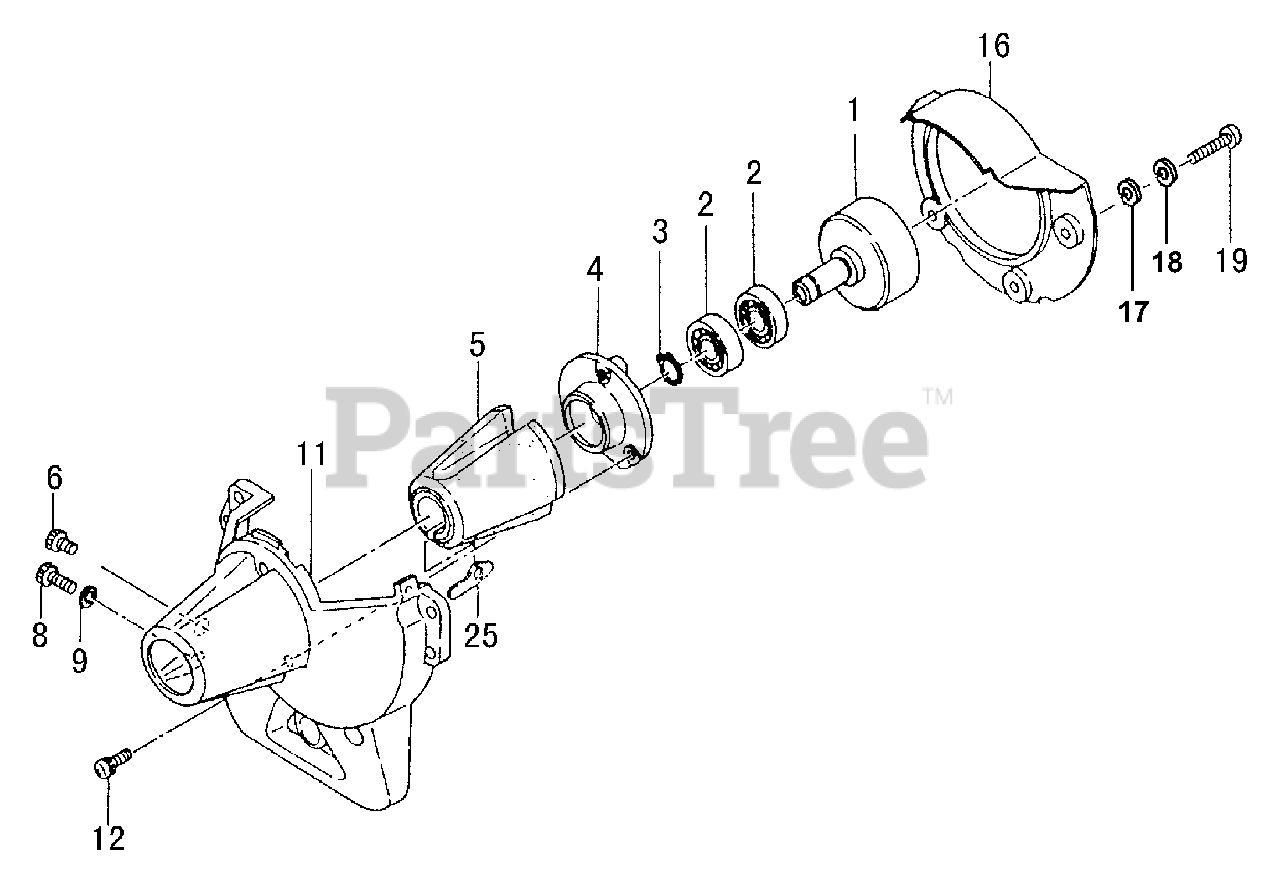 Tanaka TBC-250 - Tanaka Brush Cutter Clutch Case (Part 1) Parts Lookup ...