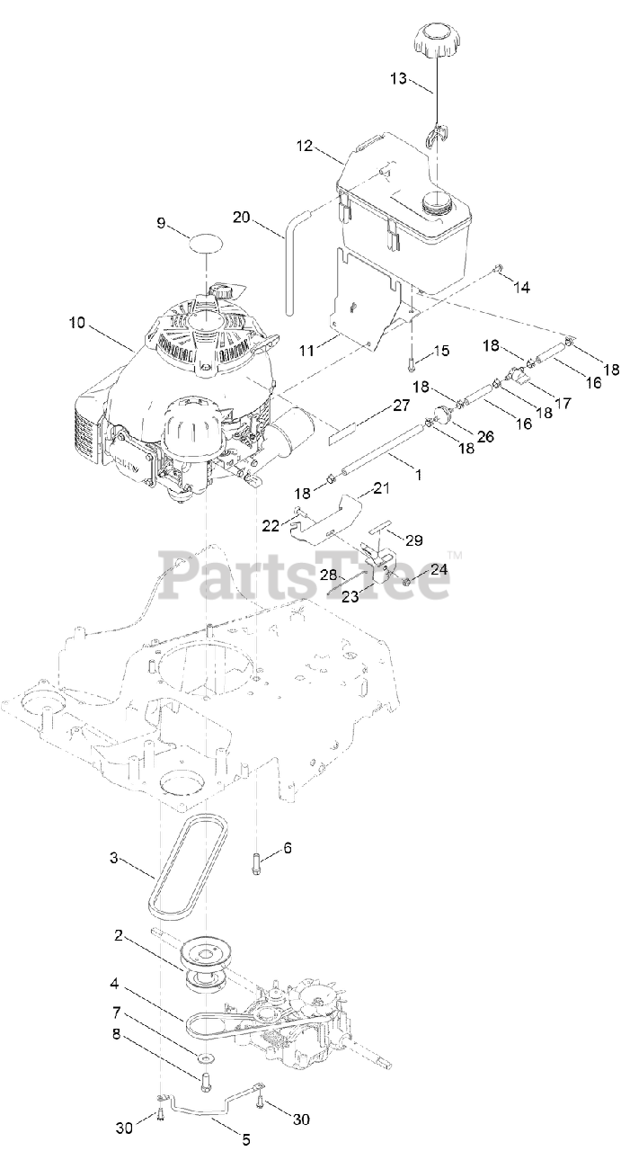 Toro 22215 - Toro 30" TurfMaster HDX Walk-Behind Mower (SN: 400000000 ...