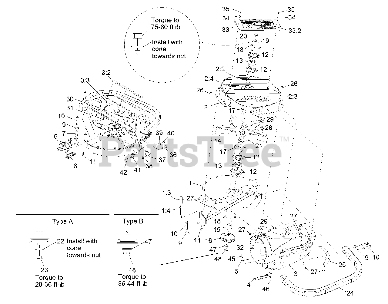 Exmark LZUV3B - Exmark Ultra Vac Triple Bagger for Lazer Z Mower (SN ...