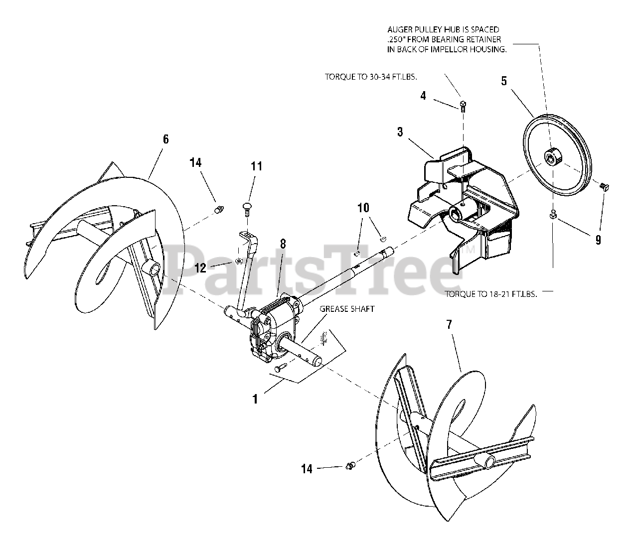 John Deere 928 E (1695441) - John Deere 28" Snow Thrower (2008) Auger ...