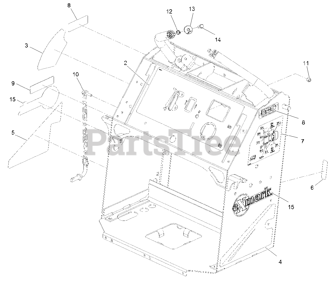 Exmark VTX730EKC52400 - Exmark 52" Vantage X-Series Stand-On Mower ...