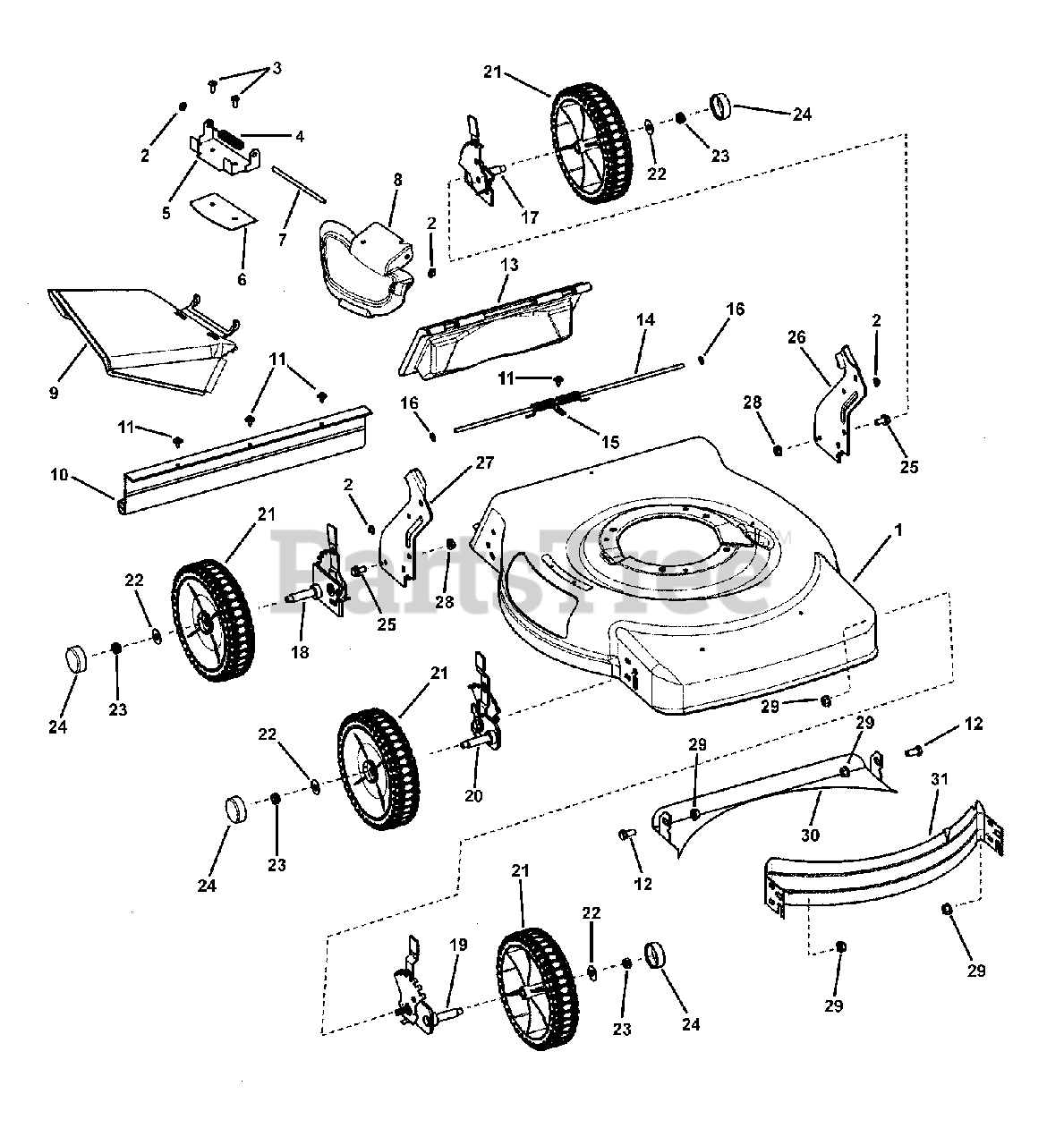 Murray Lawn Mower Parts Diagram | Reviewmotors.co